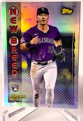 JORDAN BECK 2024 TOPPS ARCHIVES NEW BREED #99NB24 CHROME COLORADO ...
