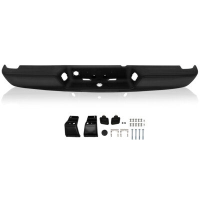 Black Rear Complete Bumper Assembly For 2002-2008 Dodge Ram 1500 2500 ...