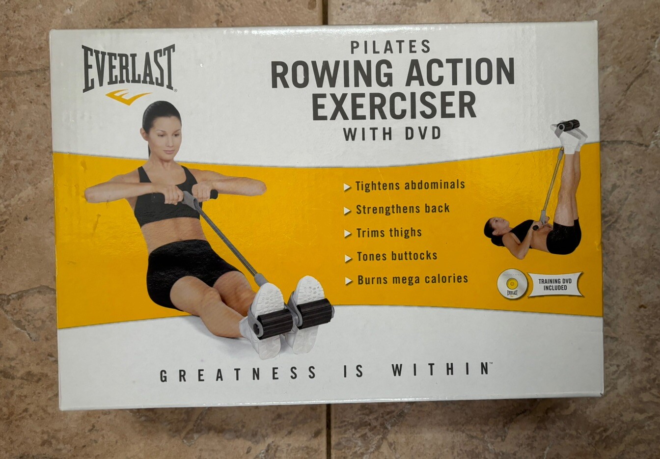 Everlast Pilates Rowing Action Exerciser Abs Thigh Butt Workout Machine ...