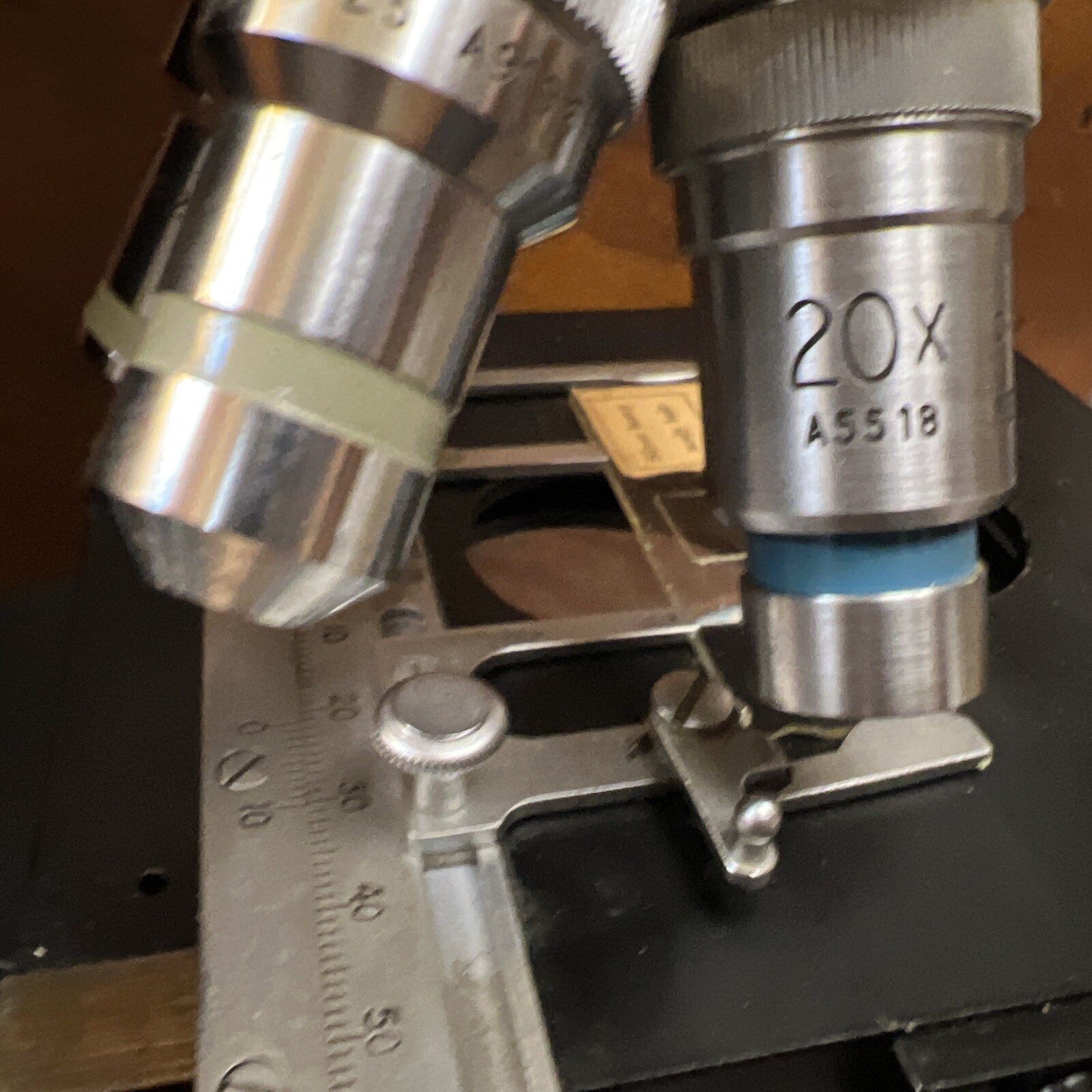 Vintage Cooke Troughton & Simms Microscope Wooden box Case C140 Light ...