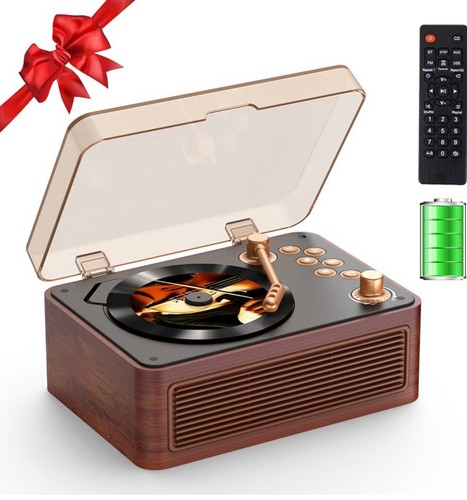 CD Players for Home Retro Vintage CD Player with Speakers Radio CD ...