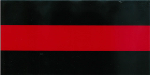 Fire Dept Department Thin Red Line Decal Vinyl Bumper Sticker (3.75"x7 ...
