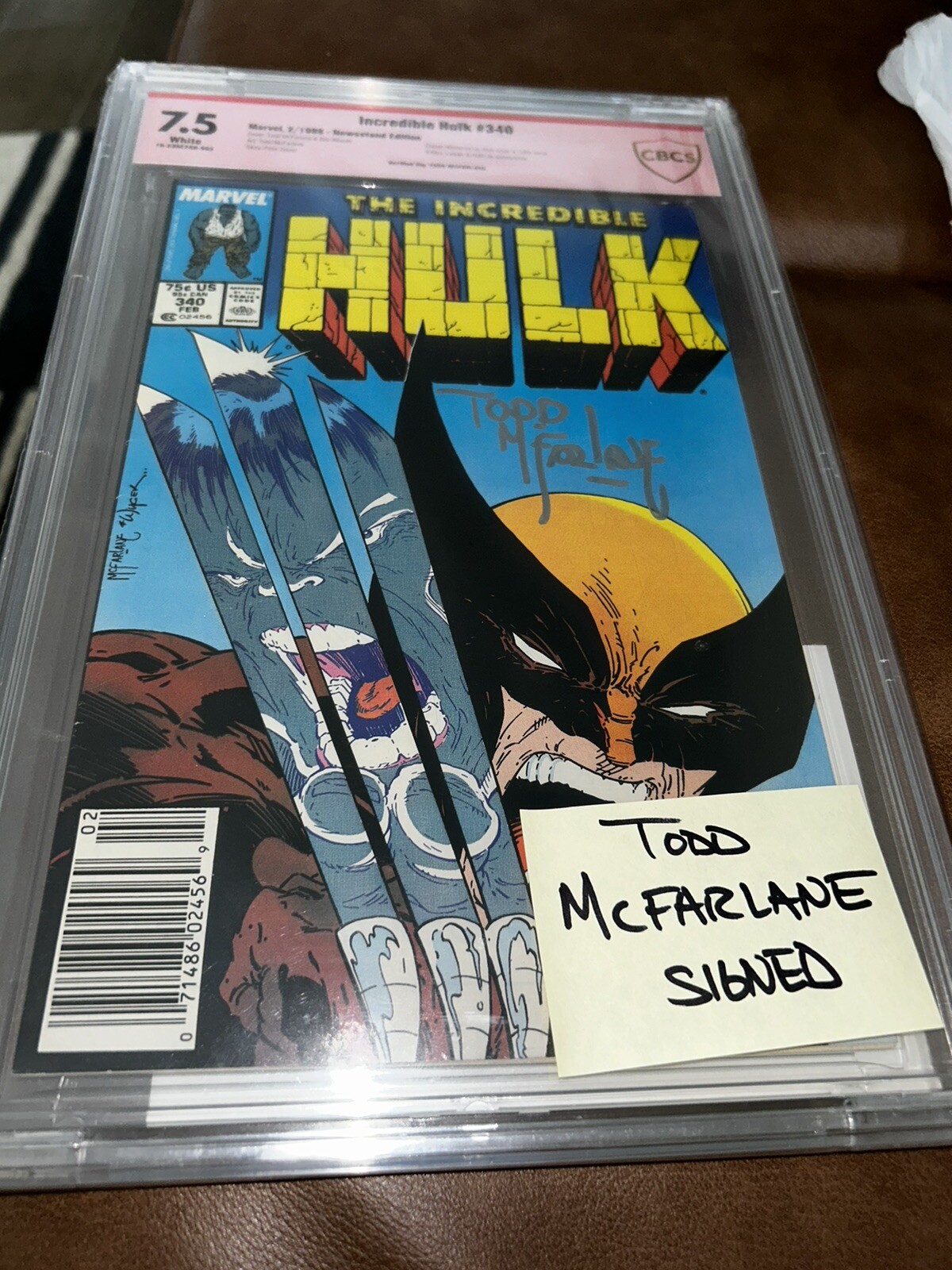 INCREDIBLE HULK #340 SIGNED TODD MCFARLANE CGC SIGNATURE SERIES | eBay