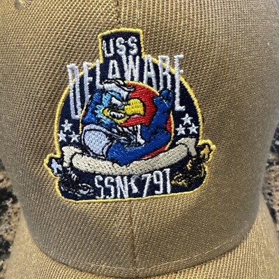 USS Delaware SSN-791 Submarine Navy Baseball Hat Official Crest Embro ...