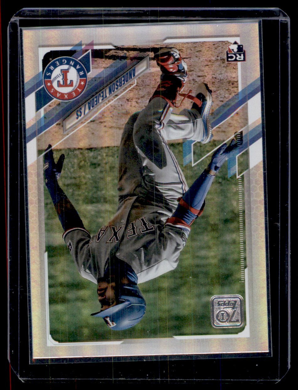 2021 TOPPS 582 MONTGOMERY CLUB STAMPED ANDERSON TEJEDA TEXAS RANGERS ...
