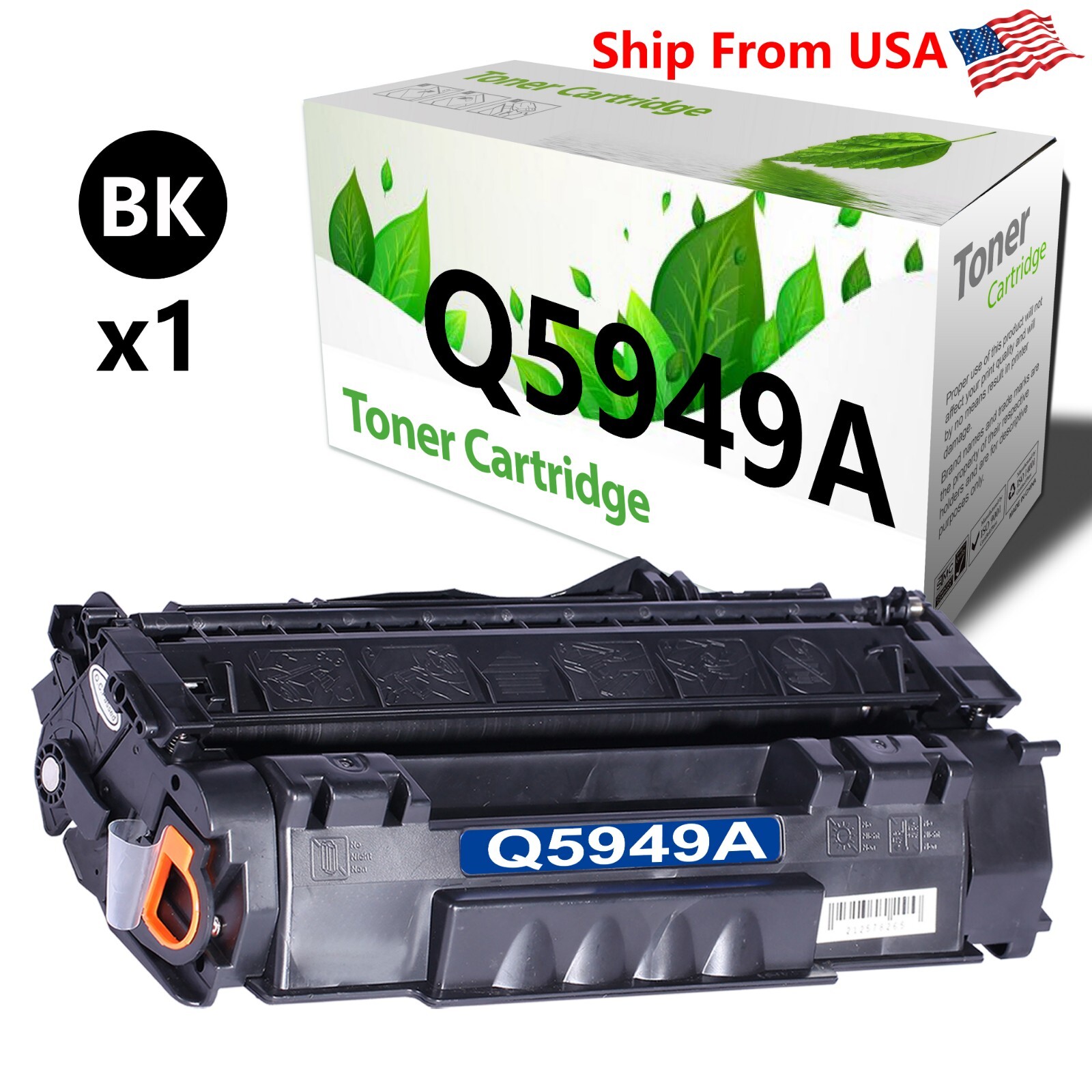 1-Pack Q5949A Toner Cartridge 49A 5949A for 1320tn Printer (1 x Black ...