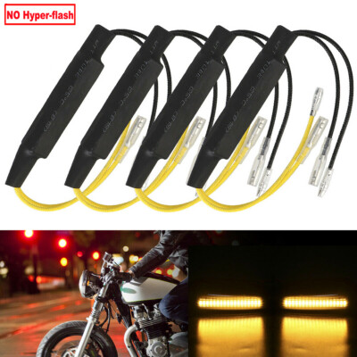 4PCS Motorcycle LED Turn Signal Indicator Load Resistor Flash Blinker ...