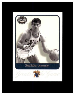 2001 Fleer Greats of the Game Pat Riley #60 Kentucky Wildcats | eBay