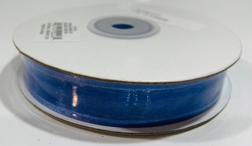 Royal Blue Sheer Ribbon 5/8" 25 Yards NEW | eBay