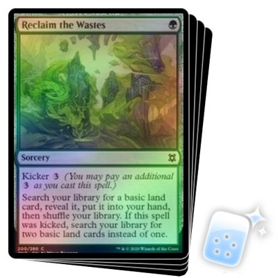 FOIL RECLAIM THE WASTES X4 Zendikar Rising ZNR Magic MTG MINT CARD | eBay