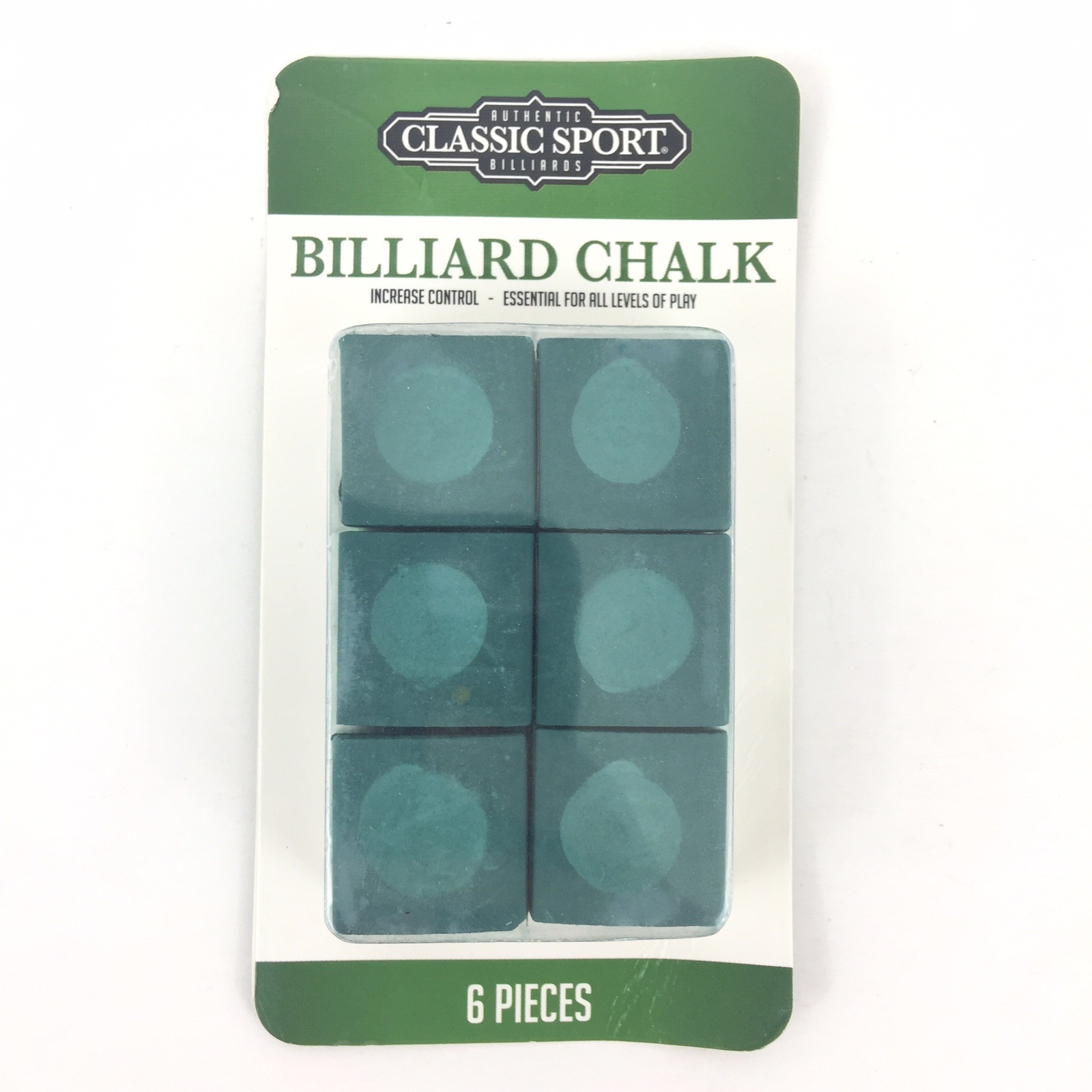 Eastpoint Pool Cue Stick / Billiard Green Chalk Squares 6 pack Pre ...