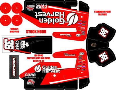 1RC MIDGET WRAP DAVE DARLAND GOLDEN HARVEST THEMED WRAP KIT | eBay