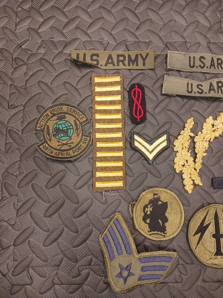 Vintage Military Patches Army Old Antique Military Army Patches ...