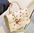 New Cherry Print White Mini Handbag/Crossbody | eBay