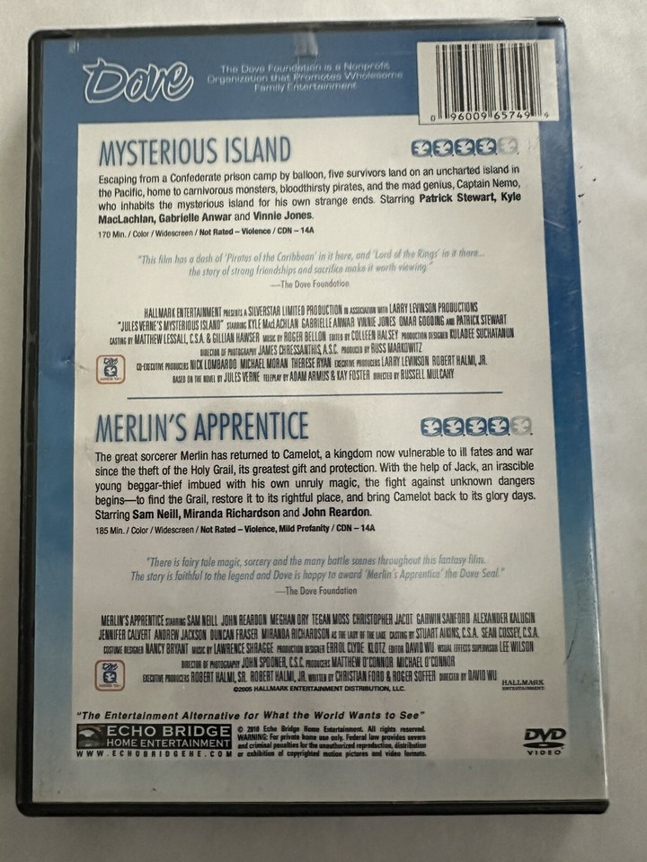 Mysterious Island / Merlin's Apprentice (DVD) | eBay