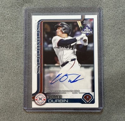 2025 Topps Pro Debut Caleb Durbin Auto #PD-160 Nashville Sounds | eBay