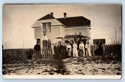 Pekin North Dakota ND Postcard RPPC Photo Victorian House Evanstad ...