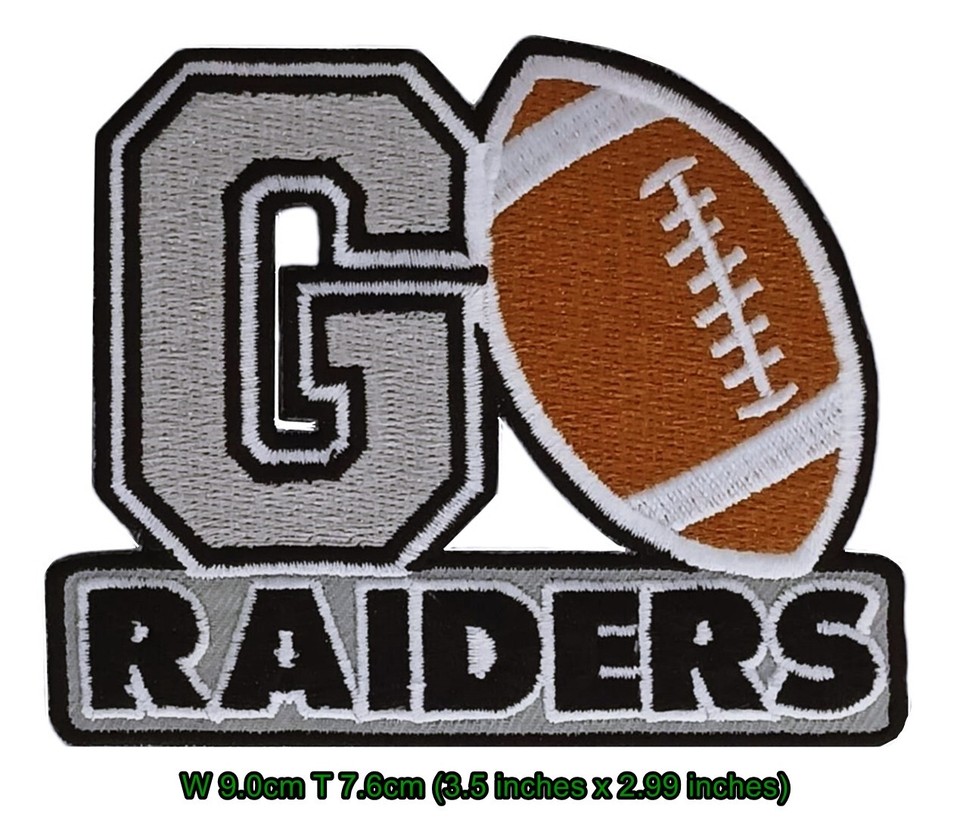 Oakland Raiders NFL Football Patches Embroidery iron,sew(From Thai by ...