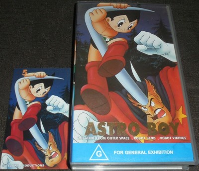 ASTRO BOY VOLUME 5 RARE VHS VIDEO TAPE WITH COLLECTABLE STICKER 3 ...