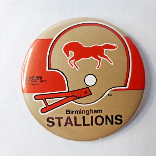 Birmingham Stallions Button USFL 1983 1st Year Pinback Button Pin ...