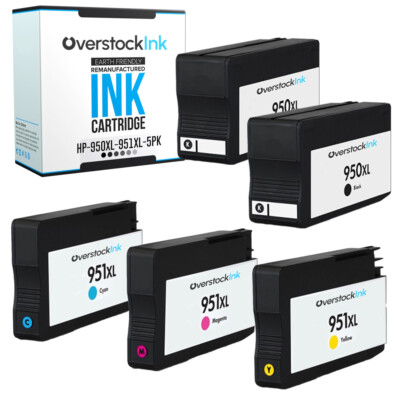 5PK Compatible OSI Ink 950XL 951XL Combo Pack for HP OfficeJet 8620 ...