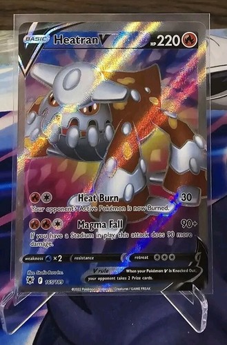 Heatran V - 165/189 - Full Art Ultra Rare Astral Radiance Pokemon Card ...