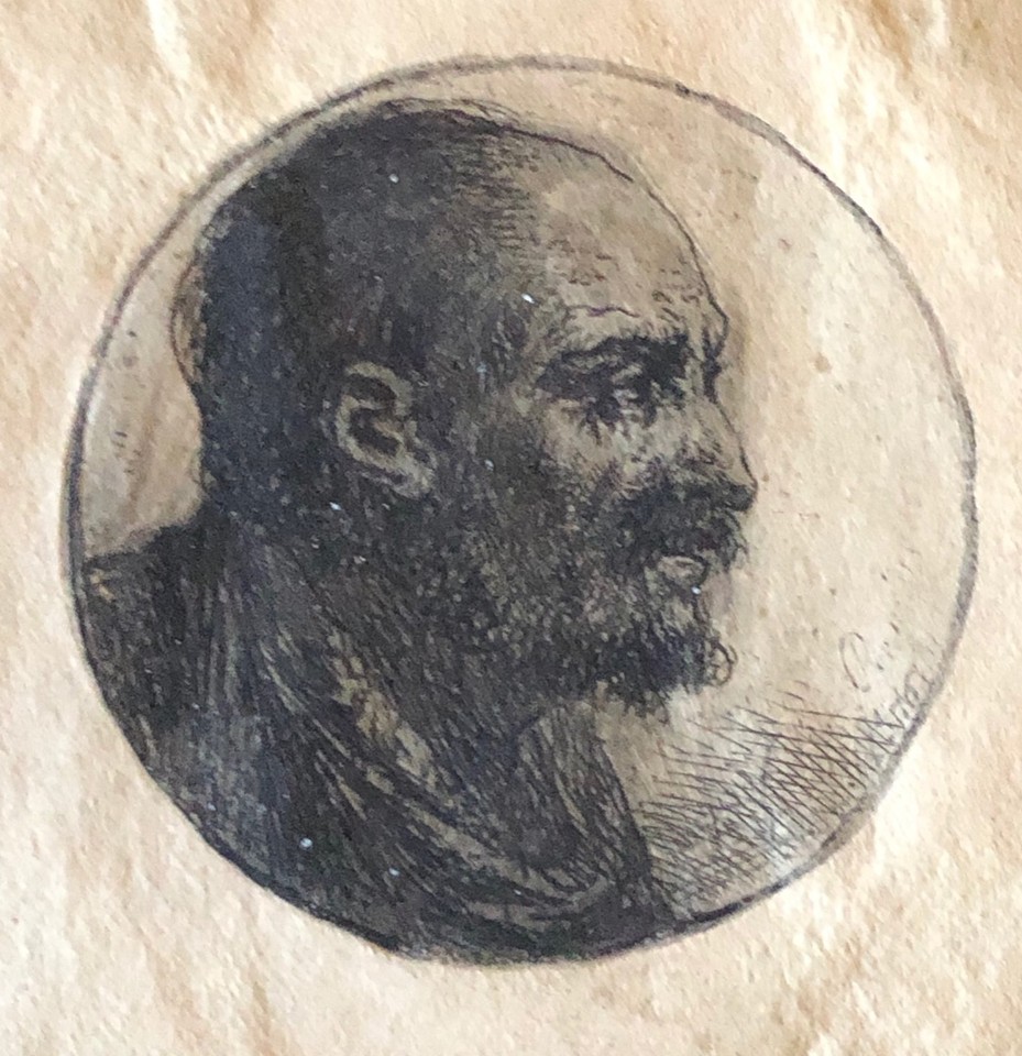 Heinrich Nether (1760-1819) (Attributed) Man Profile C 1785 On Vellum ...