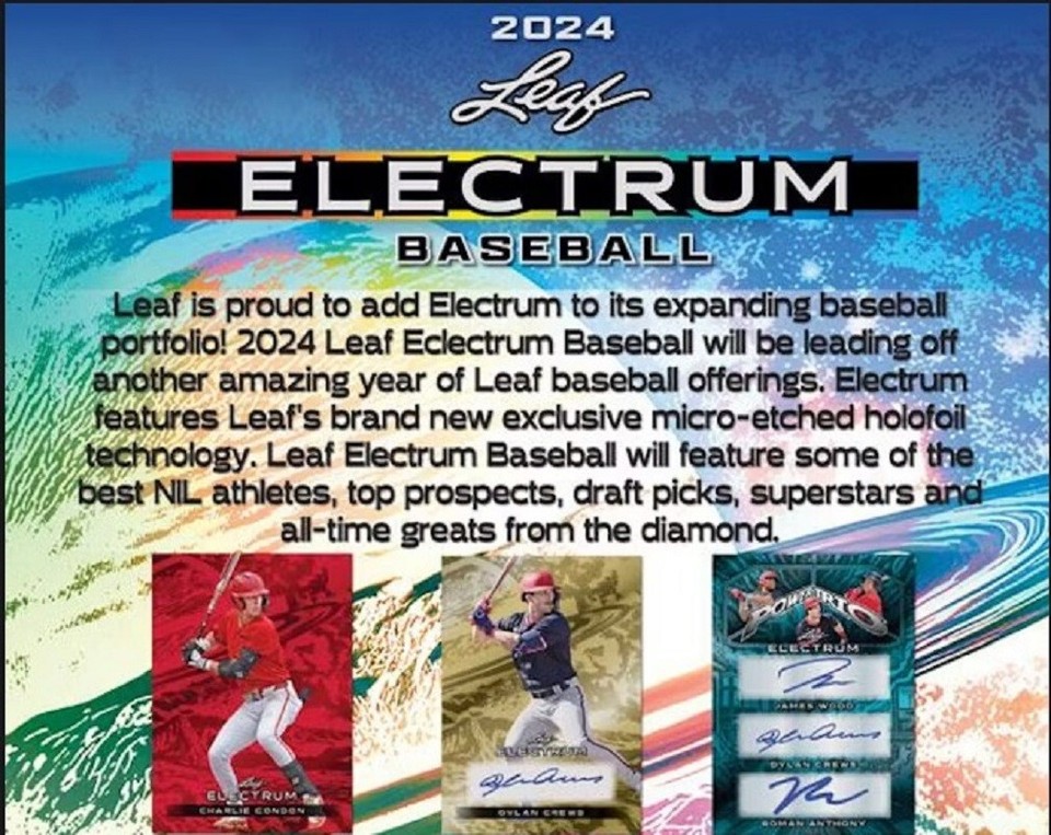 Daniel Cuvet 2024 Leaf Electrum Baseball Case 10Box Break | eBay
