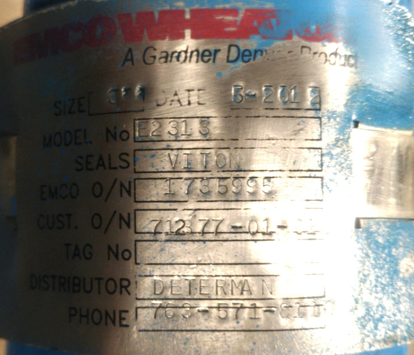 EMCO Wheaton E2313 A-Frame Bottom Loader & Coupler 3" Pipe 5' Arms 55 ...