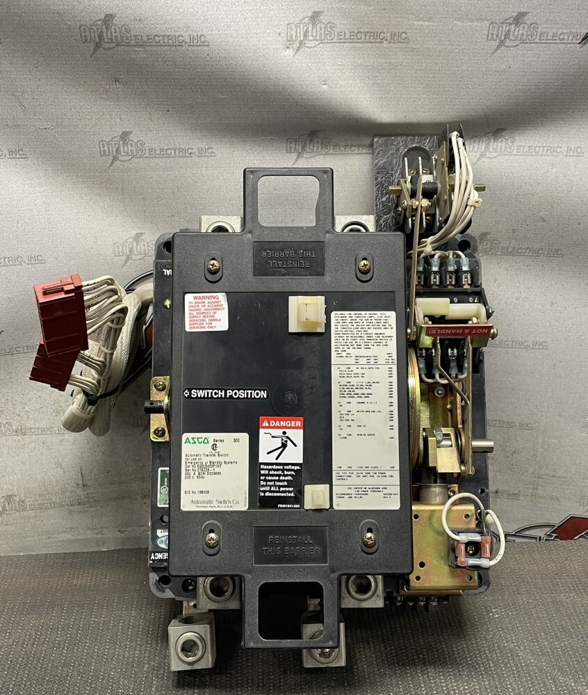 Asco Automatic Transfer Switch Series 300 - Contactor only. 400 amp 240 ...