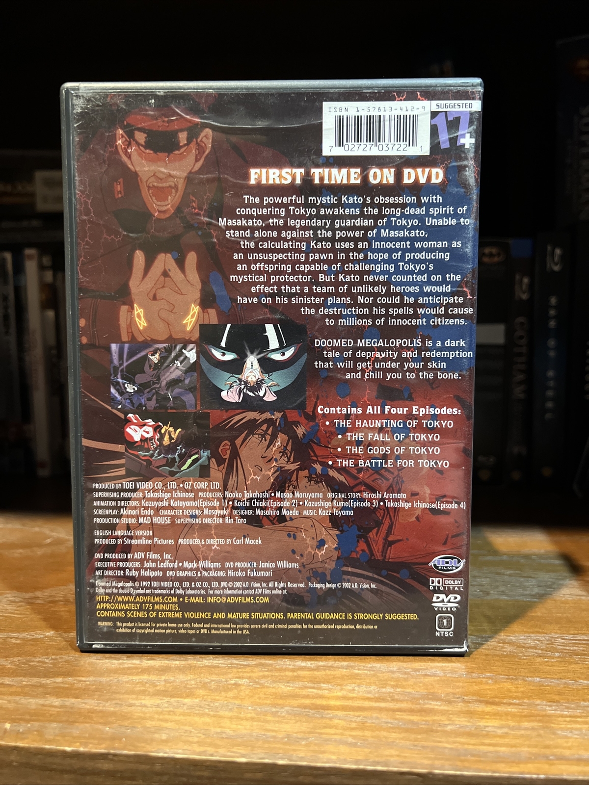 Doomed Megalopolis 2-DVD Complete Anime Series Eps 1-4 Supernatural ADV ...
