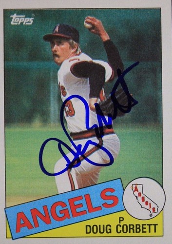 Doug Corbett Angels Twins Autographed 1985 Topps #682 Signed Card 16L ...