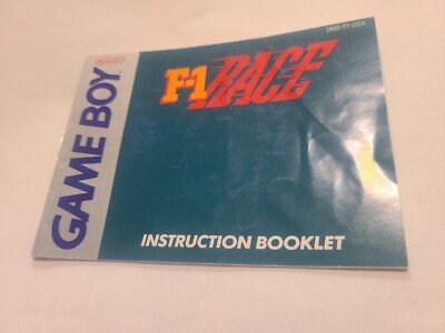 F-1 Race Nintendo Game Boy Authentic Instruction Manual Only GameBoy ...