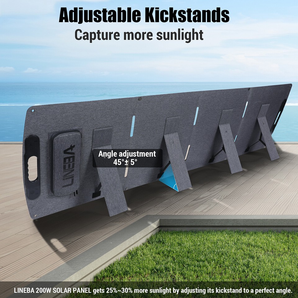 200W 400W Folding Solar Panel Portable Solar Charger for RV Camping Home OffGrid | eBay