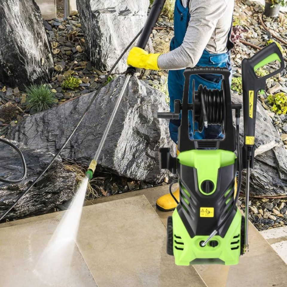 3800 PSI Max Electric Powerful Pressure Washer Power Cleaner with Hose ...