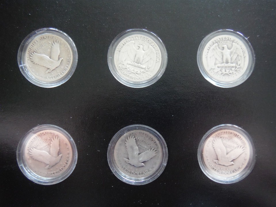 A Century Of U.S. Silver Quarters, Dated Set 1840's Thru 1964, 60 Total ...
