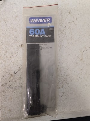 WEAVER #60A Top MOUNT BASE 48064 Browning 22 AUTO H&R Topper 30 22 JET ...