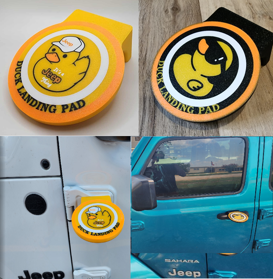 Magnetic Jeep Duck Landing Pad, Strong 150 lb Magnets, Fun Jeep ...