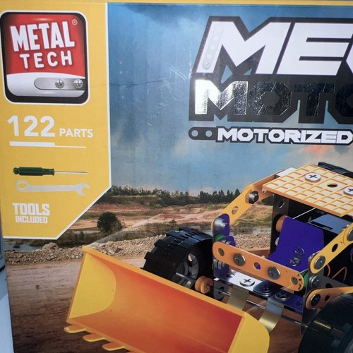 Metal Tech Mech Motors Bulldozer Set NEW Motorized 122 Part STEM ...