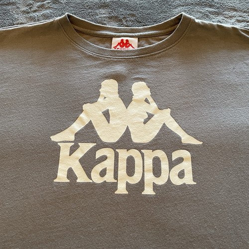 Kappa Logo T-Shirt Men’s Large Gray/White Sportswear Streetwear Hipster ...