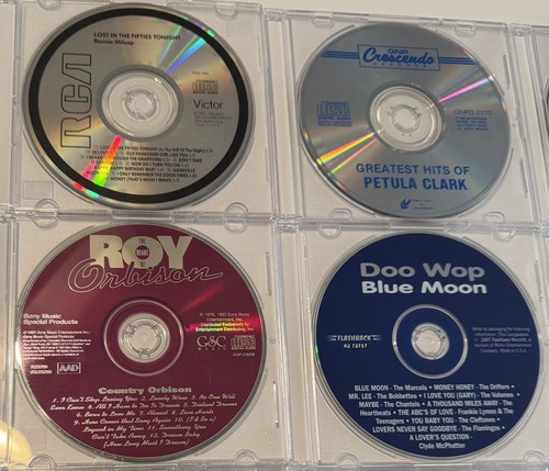 Music CD Lot, 23 Different 50’s-70’s Oldies CDs, VG Cond, No Artwork ...