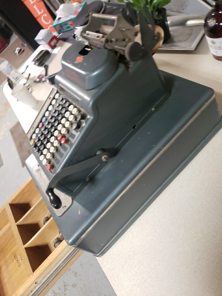 RC ALLEN COMBINATION REGISTER ADDING MACHINE CASH DRAWYER R C ALLEN ...