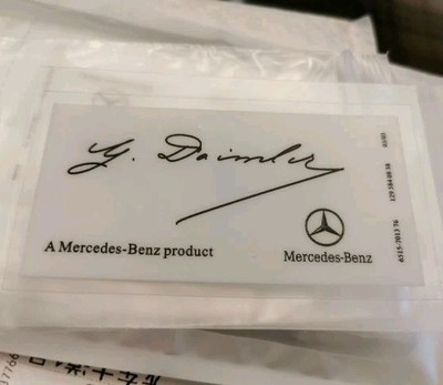 Mercedes Front Windshield G Daimler Signature Sticker Decal Genuine ...