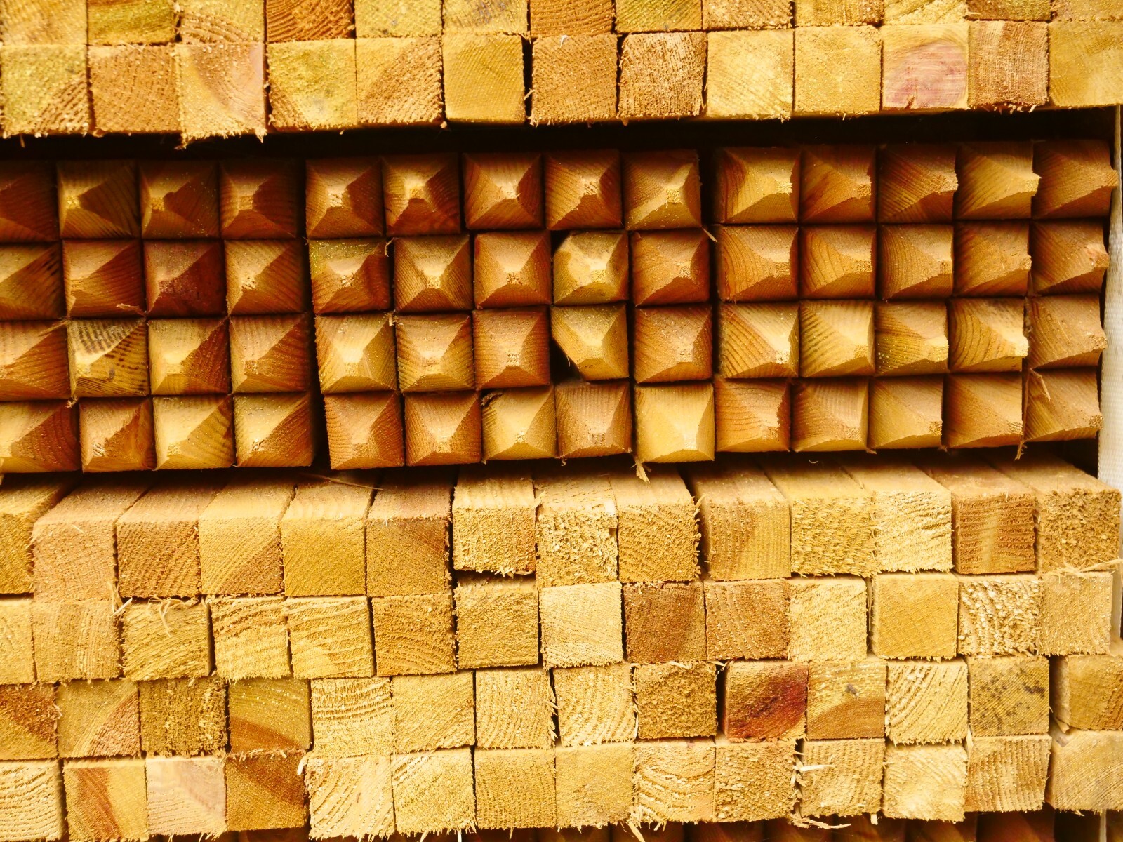 4ft x 32mm Softwood Treated Sawn Stake Pointed Tree Support - Multi ...