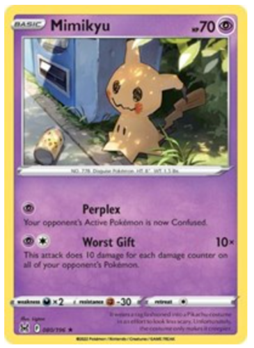 Mimikyu 080/196 Rare SWSH11 Lost Origins M/NM New | eBay