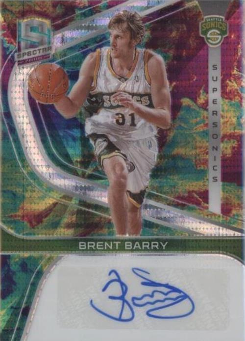 2019-20 Panini Spectra - Signatures Brent Barry #S-BBY Celestial Prizm ...