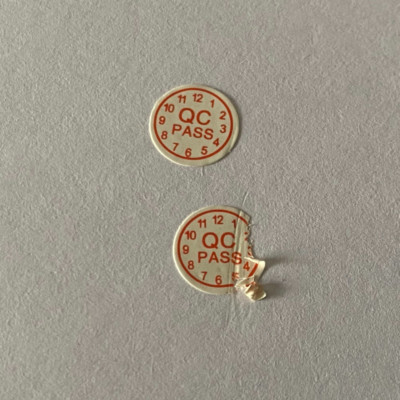 8mm Red QC PASSED Sticker Fragile Label Shredded Warranty Label 1600pcs ...