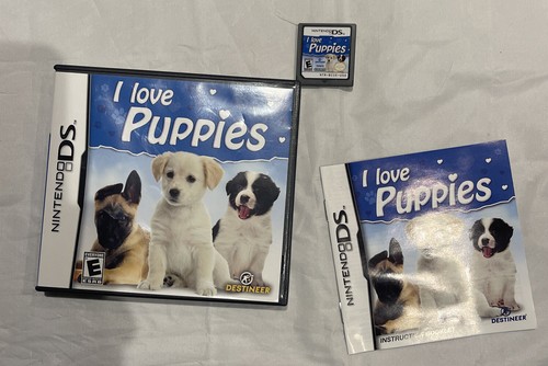 I Love Puppies Nintendo DS GAME+BOX+MANUAL Cute Baby Dogs Puppy Caring ...