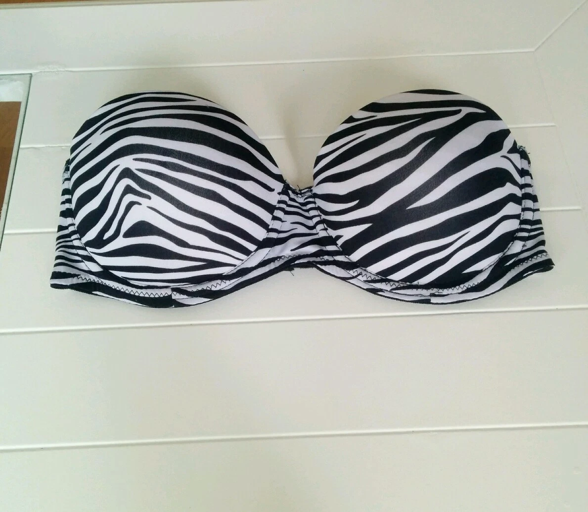 Zebra Push Up Bra