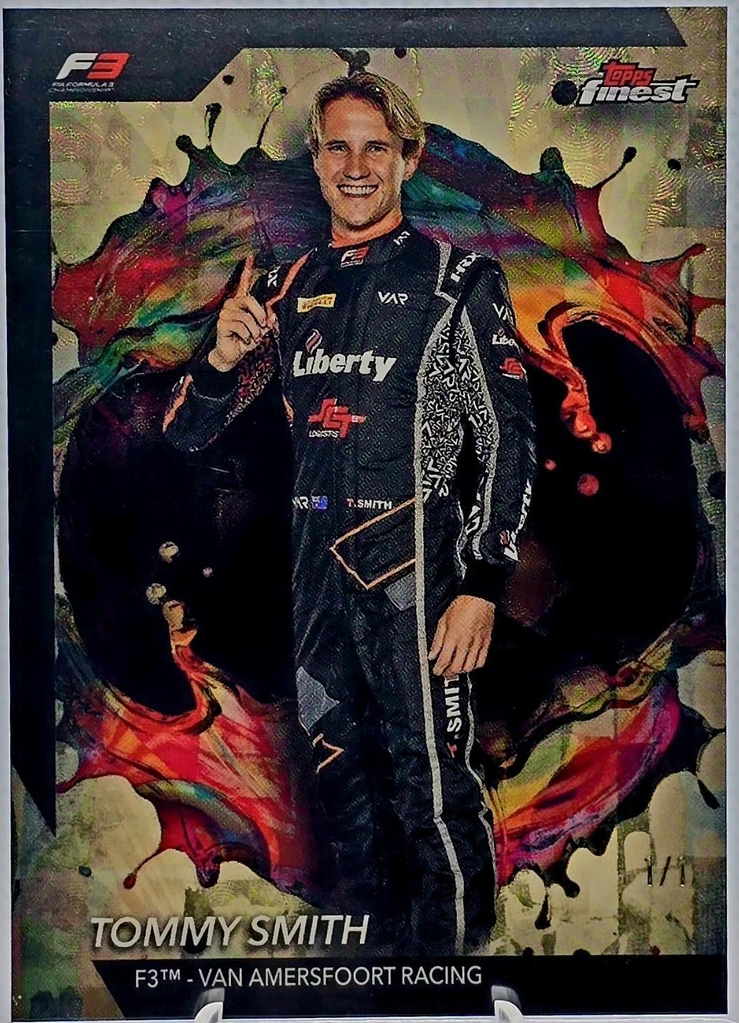 2024 Topps Finest Formula 1 - Rare Tommy Smith #263 SuperFractor /1 (RC ...